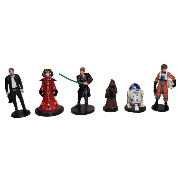 Disney | Toys | Star Wars Pvc Collectible Figures Lot Of 6 Disney ...